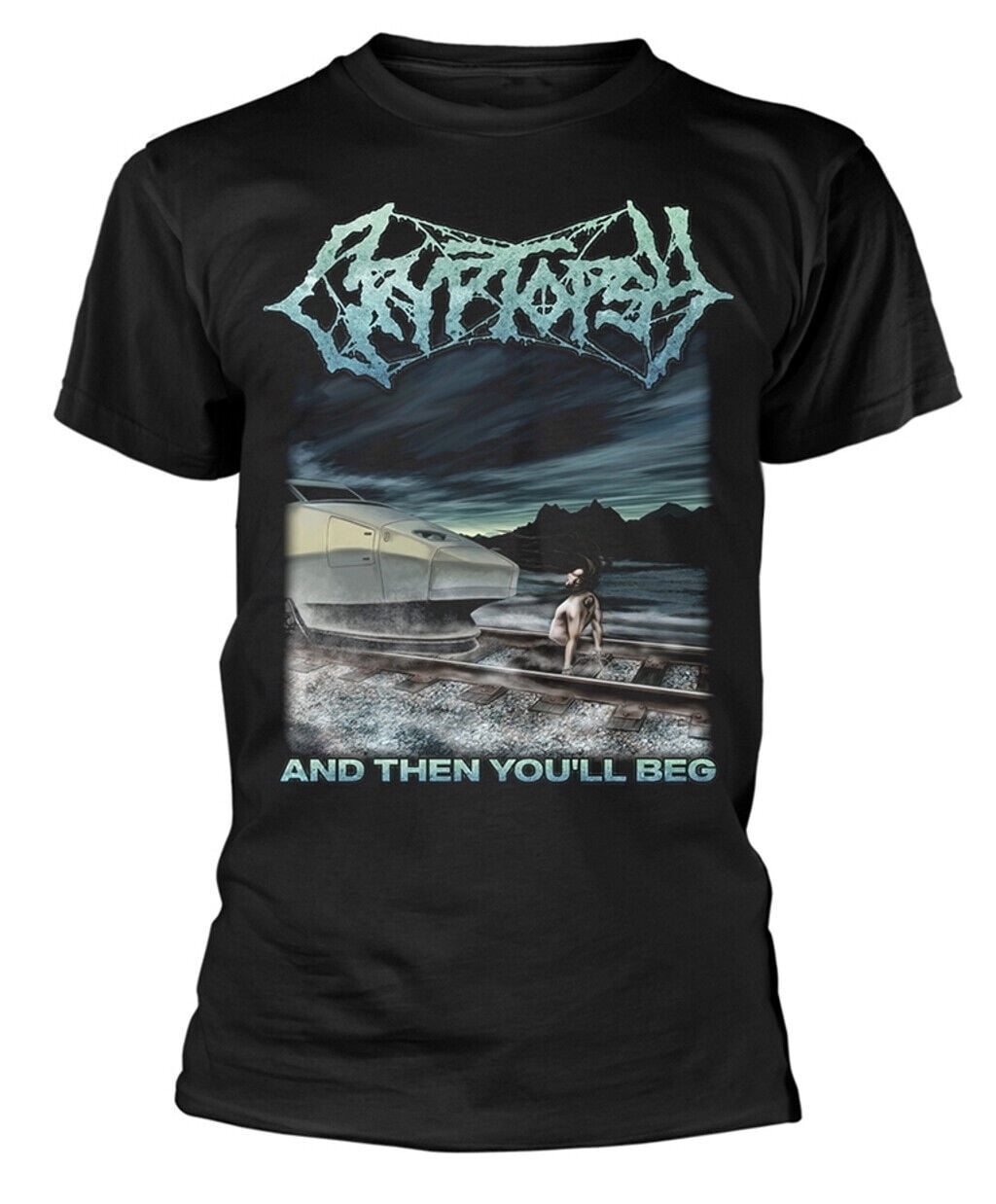 Cryptopsy And Then Youll Beg Black T-Shirt OFFICIAL - Walmart.com