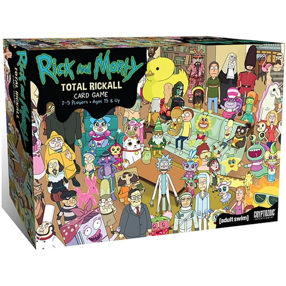 Cryptozoic Rick & Morty Total Rickall Card Game, Coop, 2-5 players ...