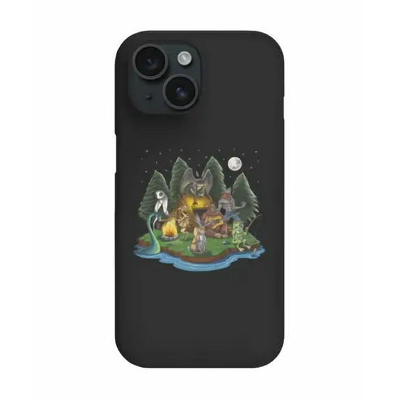 Cryptozoology Cryptid Creatures Art Phone Case for iPhone 16 15 14 13 ...