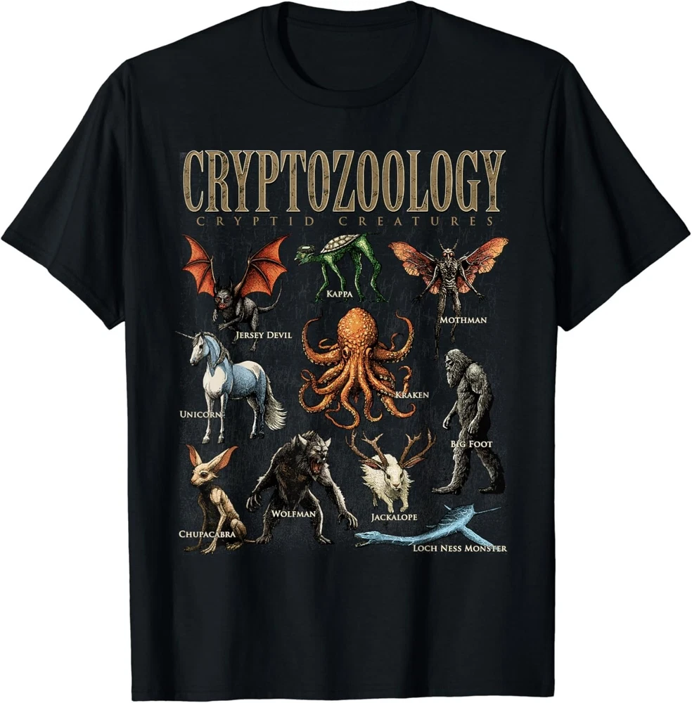 Cryptozoology Folklore Mythical Cryptid Creatures Gift Unisex T-Shirt ...
