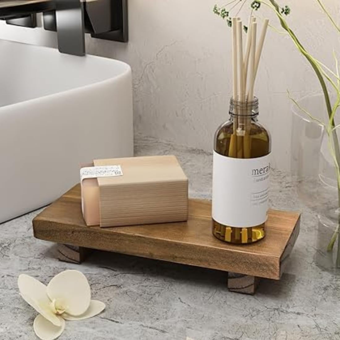 Crysellewoods Pedestal Stand Risers for Decor 87x35 Small Wooden Riser ...