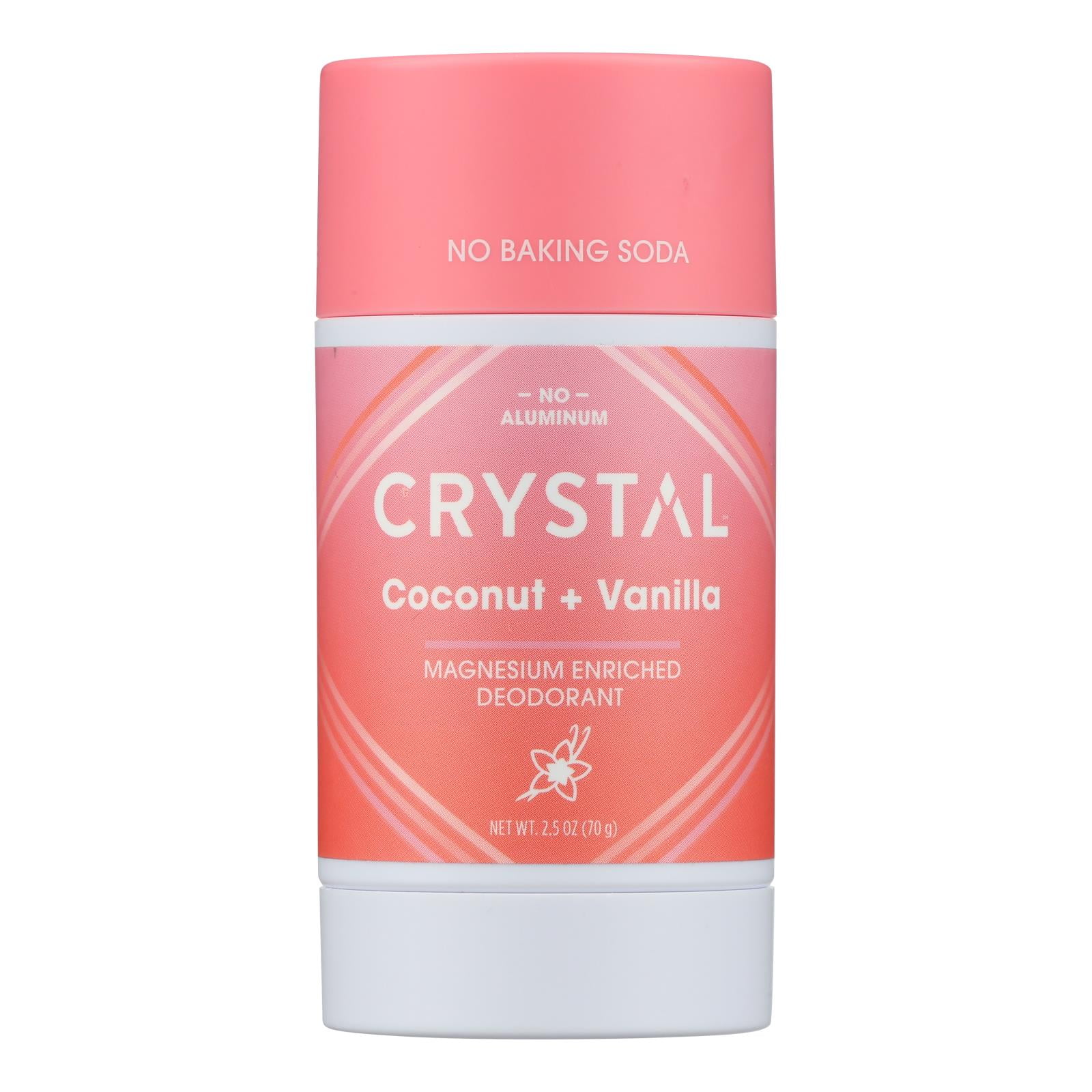 Crystal Vegan 2.5 oz, Aluminum-free Magnesium Deodorant Stick with ...