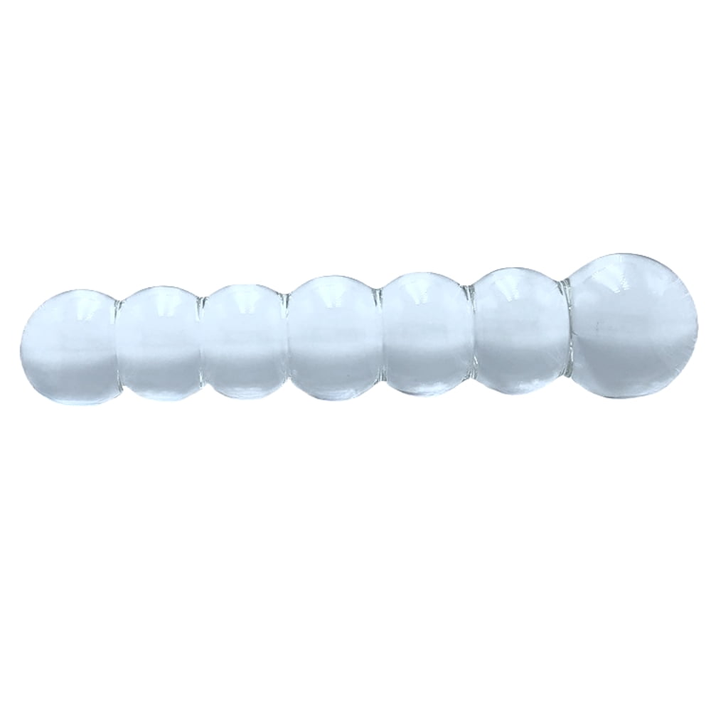 Crystal 7 Clear Beads Glass Body Massager Personal Massage Wand ...