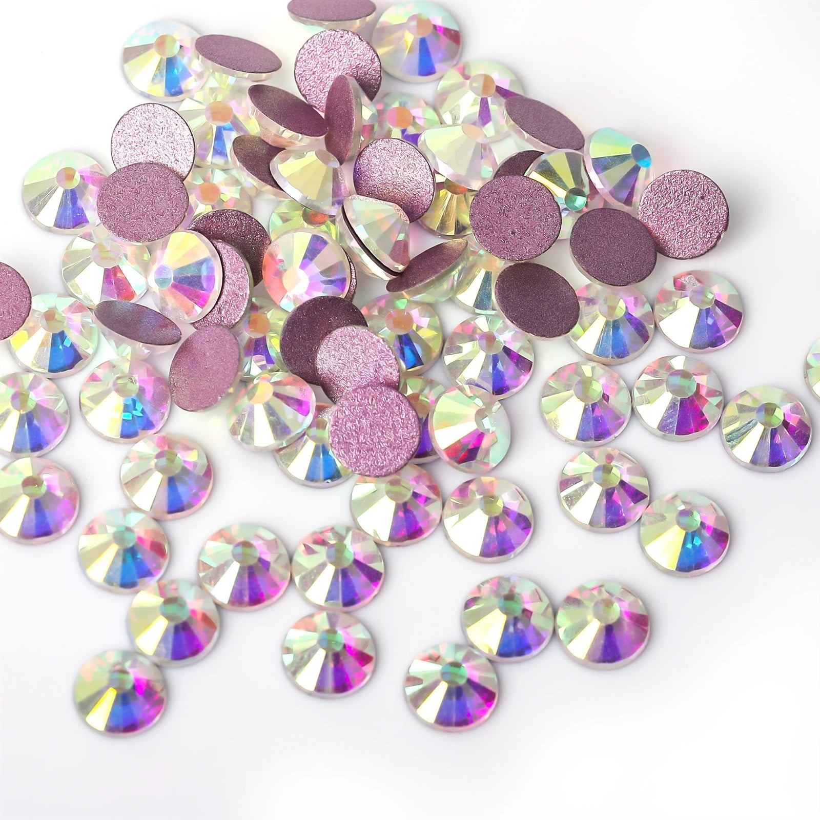 Crystal AB Hotfix Rhinestone Flat Back Iron On Strass Crystal Stones ...