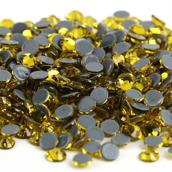 Crystal AB Hotfix Rhinestones Glass Hotfix Iron On Rhinestones For Nail ...