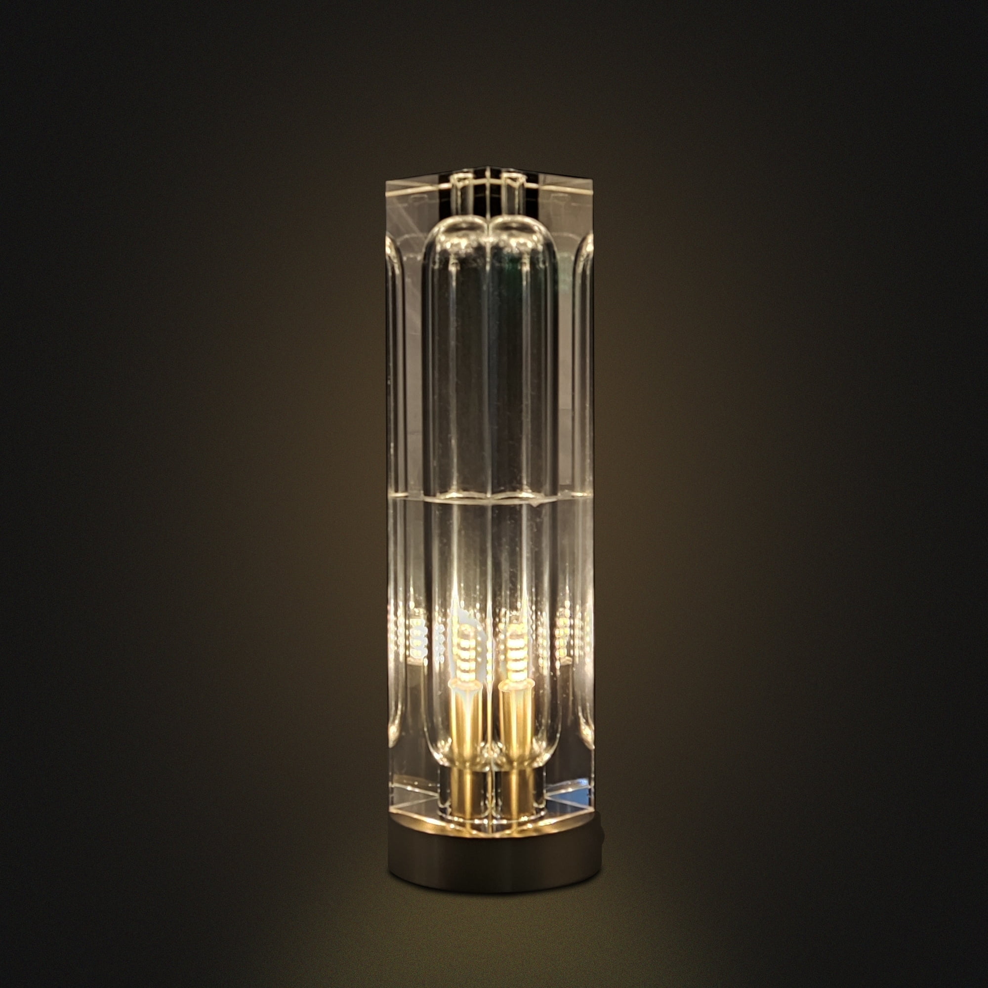 Crystal Accent Lamp Tall Cuboid - Walmart.com