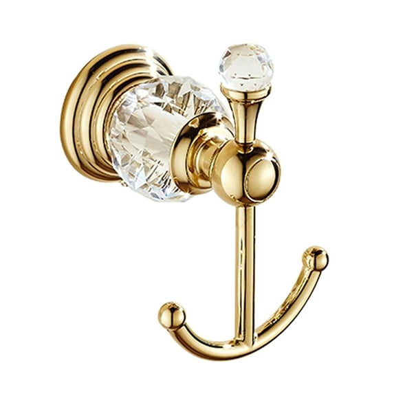 Crystal Accent Wall Hook Reinforced Zincs Alloy Construction Towel ...