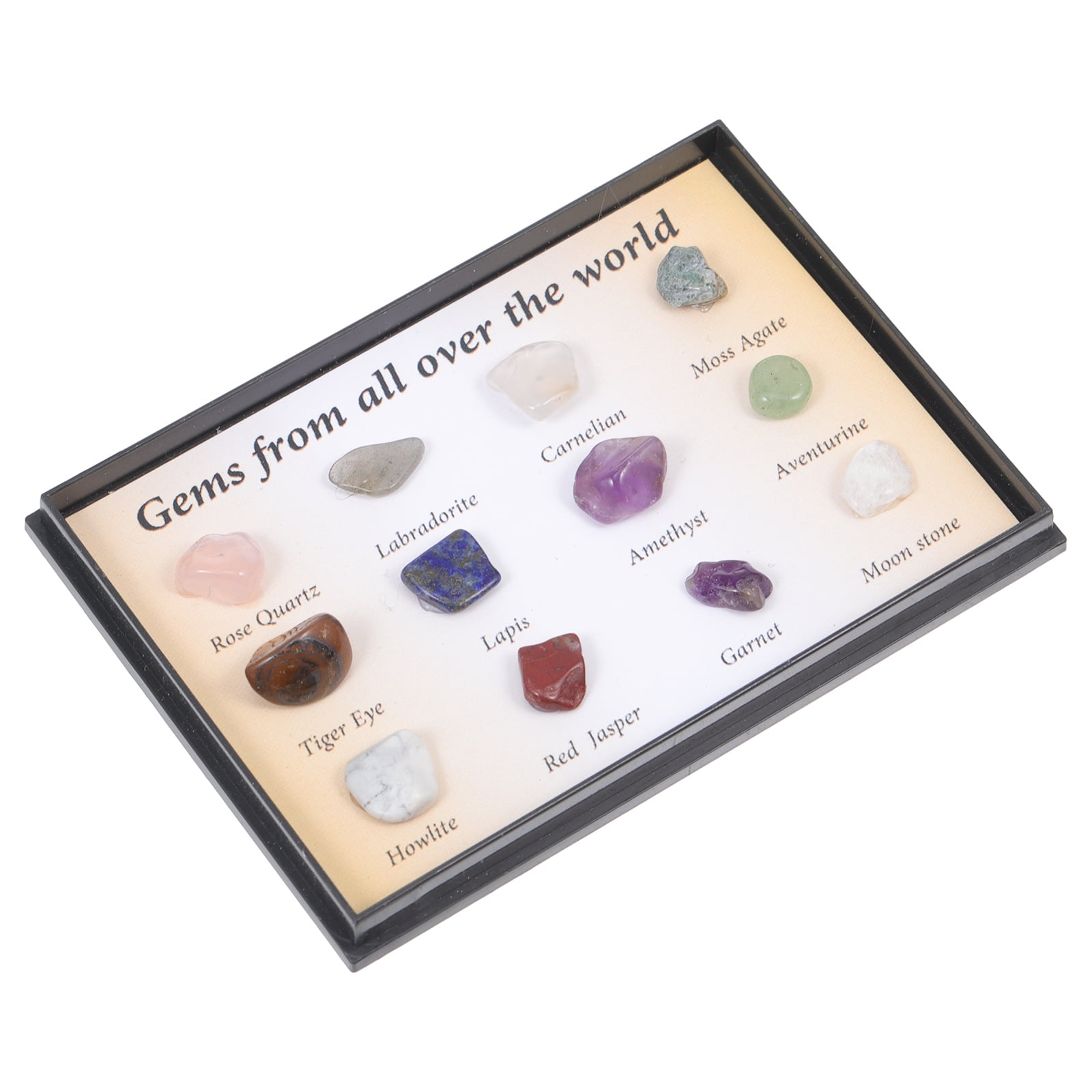 Crystal Agate Ore Gems for Kids Stone Cognition Sample Teaching Ores ...