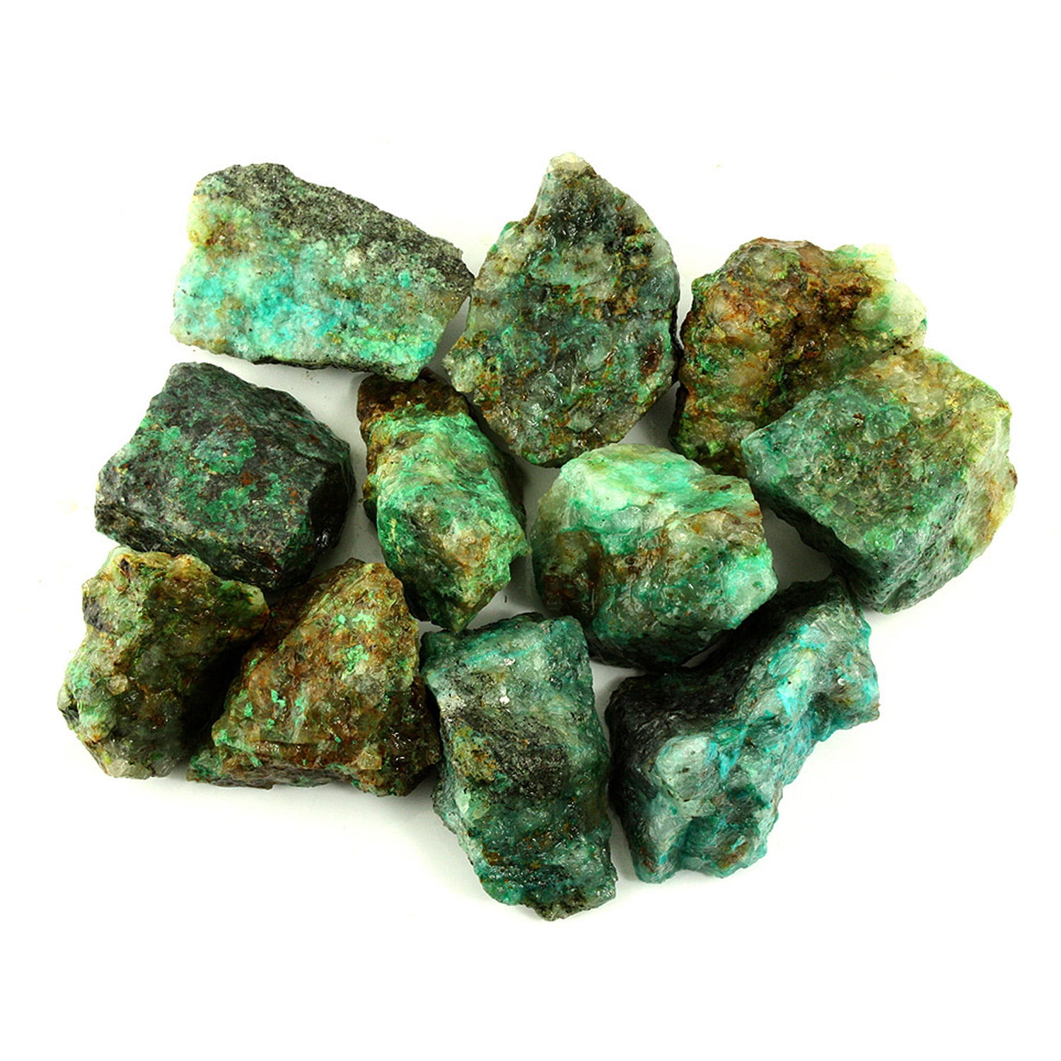 Crystal Allies Materials: 1lb Bulk Rough Chrysocolla Stones from ...