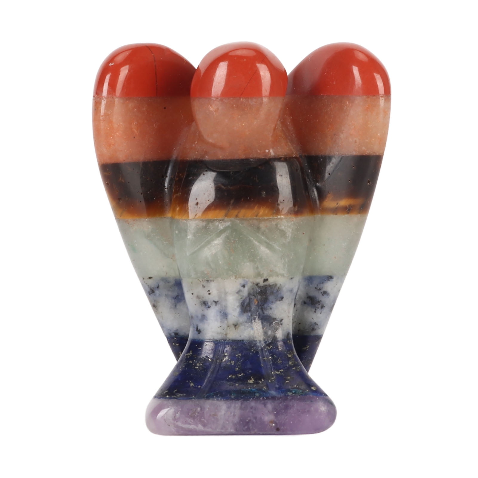 Crystal Angel Figurines Good Luck Hand Polished Jadestone Guardian ...
