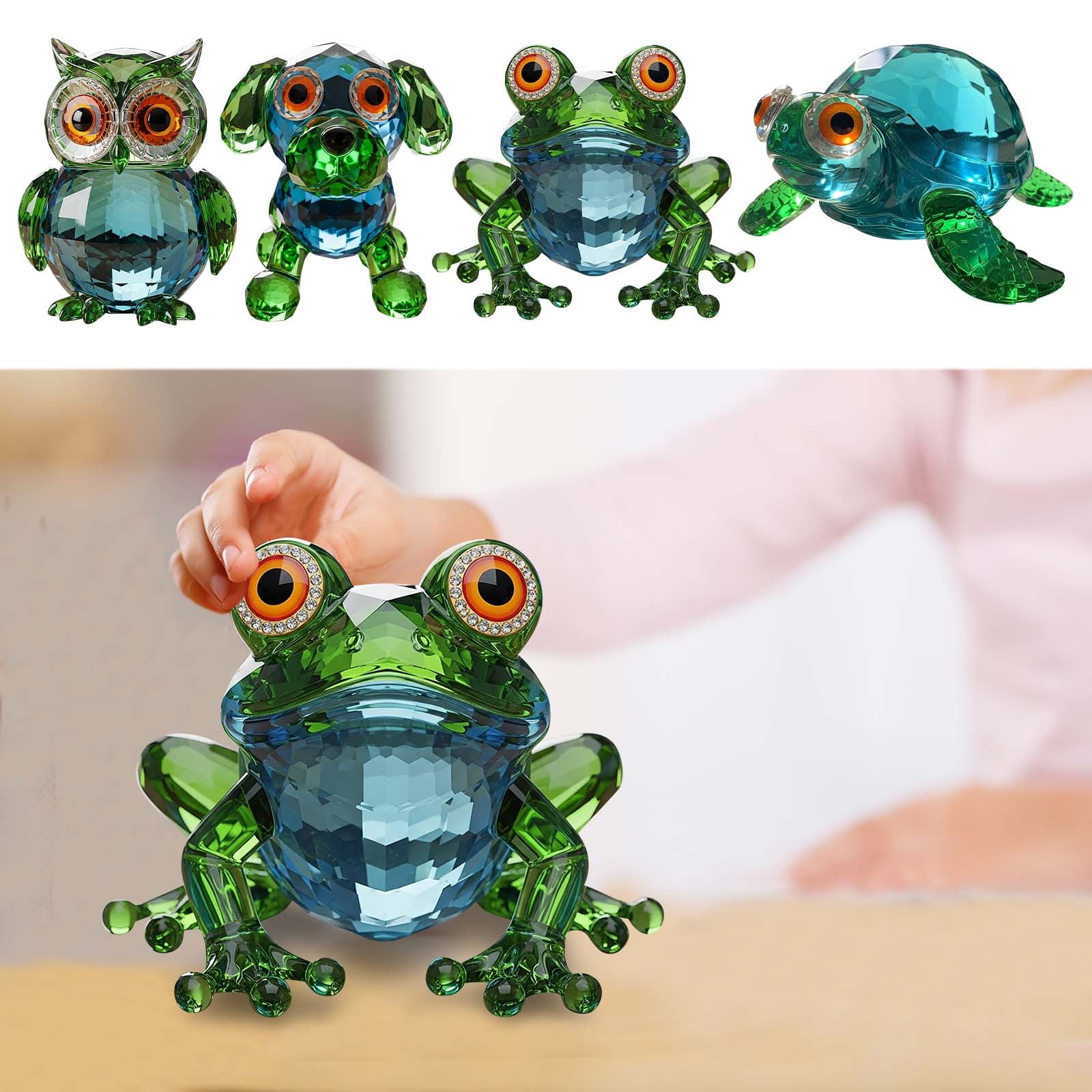 Crystal Animal Figurine | Elegant Home or Office Decor | Glass Ornament ...