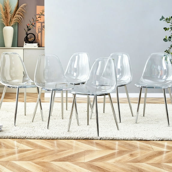 Crystal Armless Dining Chair | Conforms to Ergonomic Standards | 6 ...