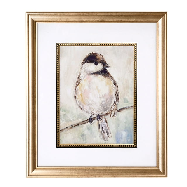 Crystal Art Gallery 12" x 14" Rectangle Bird Chickadee Art Painting ...