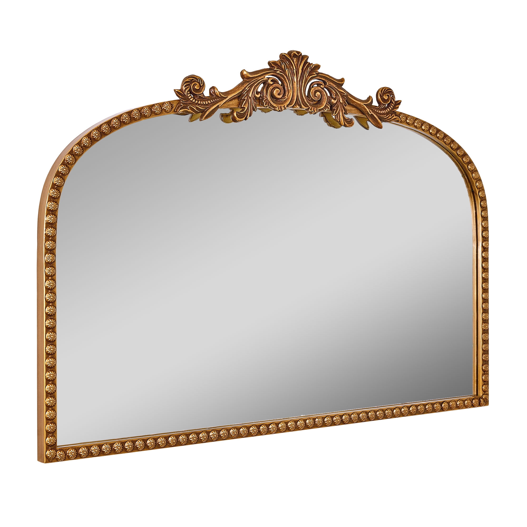 Crystal Art Gallery 24" x 34" Gold Traditional Arch Decor Mirror ...