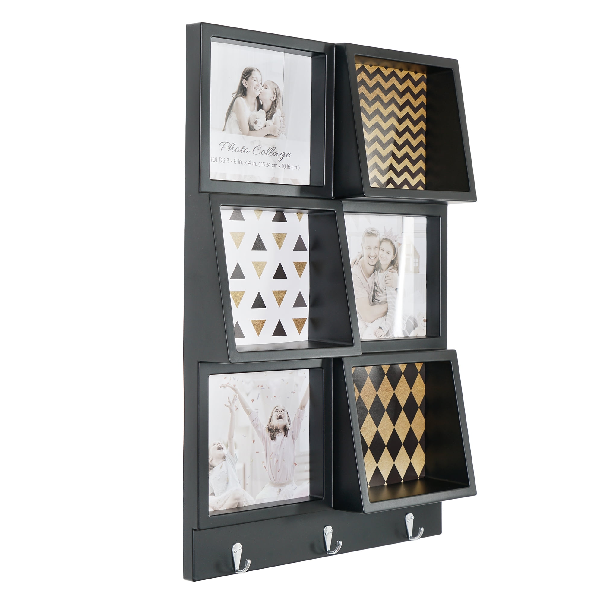 Crystal Art Gallery 24x15 Black Collage Frame & Organizer - Walmart.com