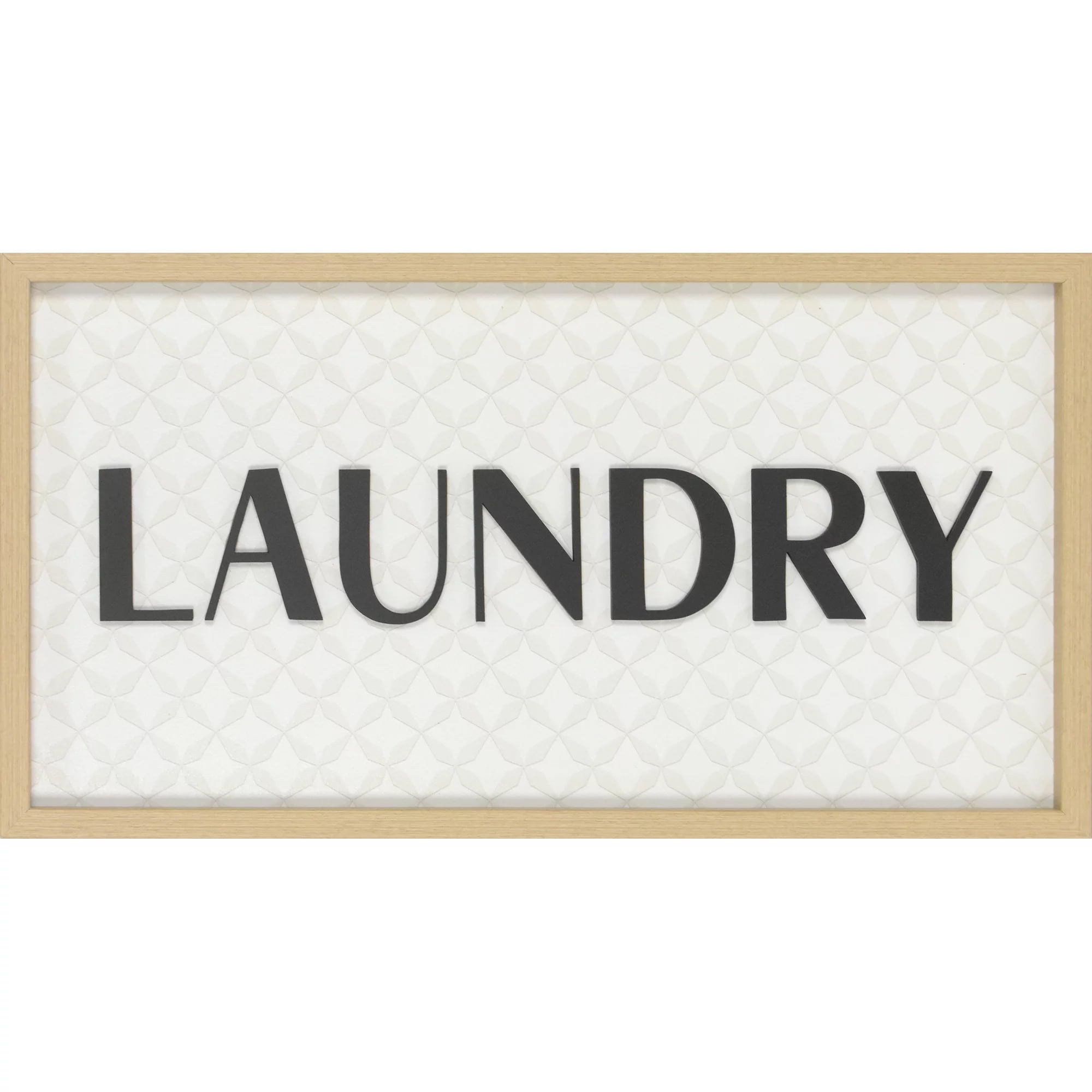 Crystal Art Gallery Black Laundry Farmhouse Style Sign with Checkered ...