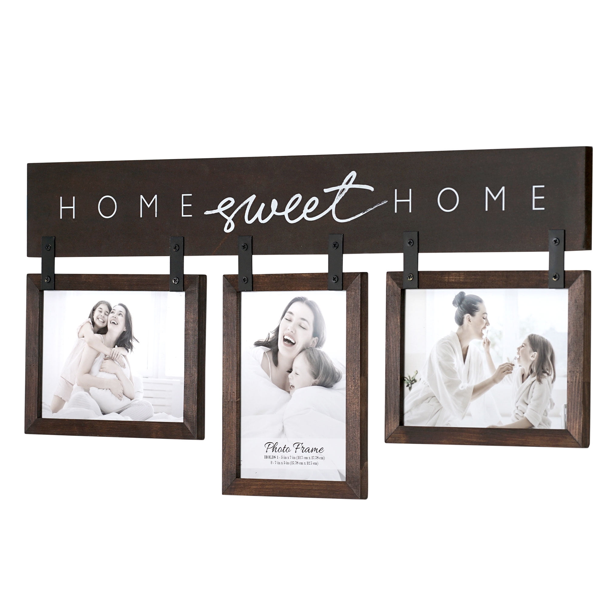 Crystal Art Gallery Home Sweet Home Wood Hanging Picture Frame Holds (1 ...