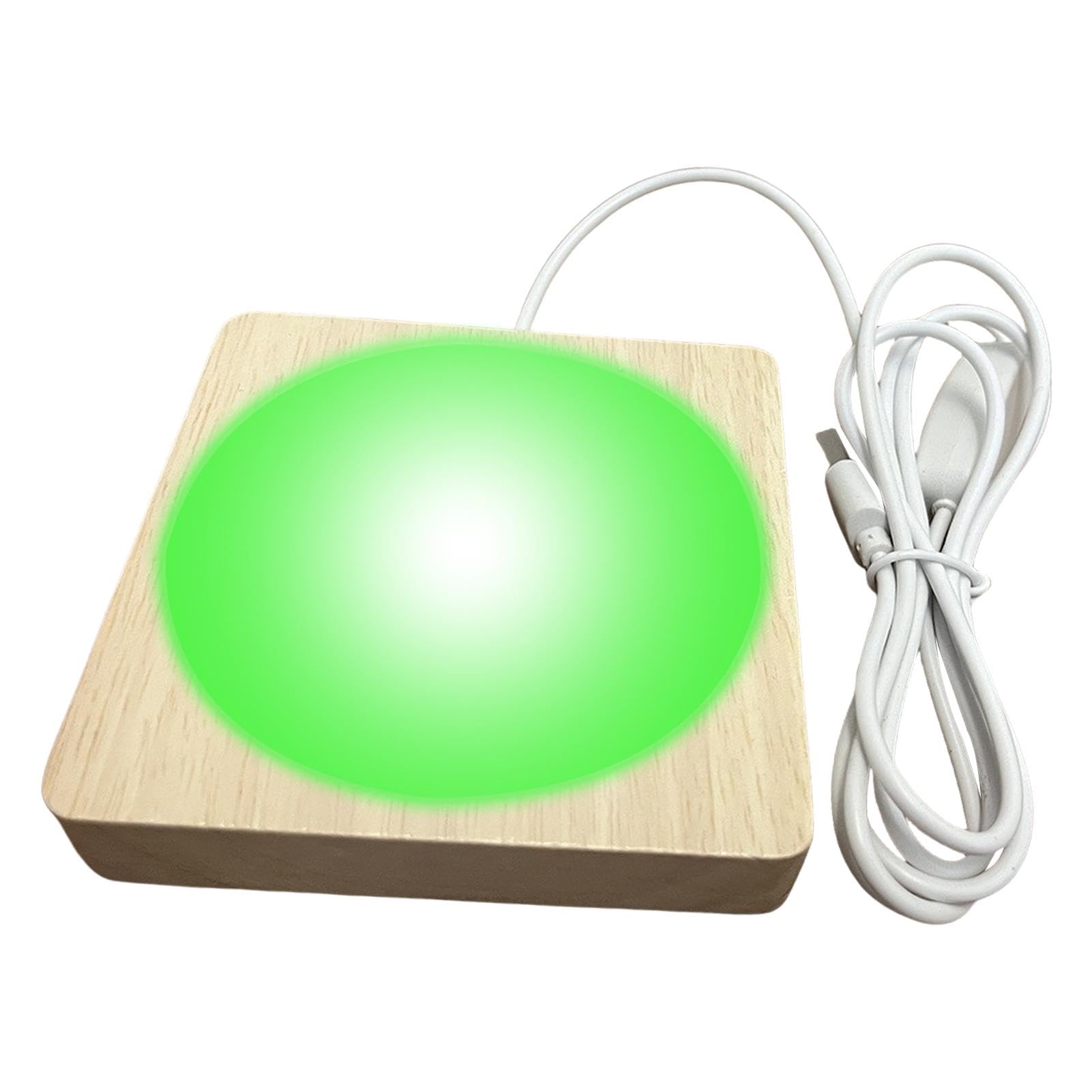 Crystal Art Light Base | Resin Cylinder Light Display Base - USB 3 ...