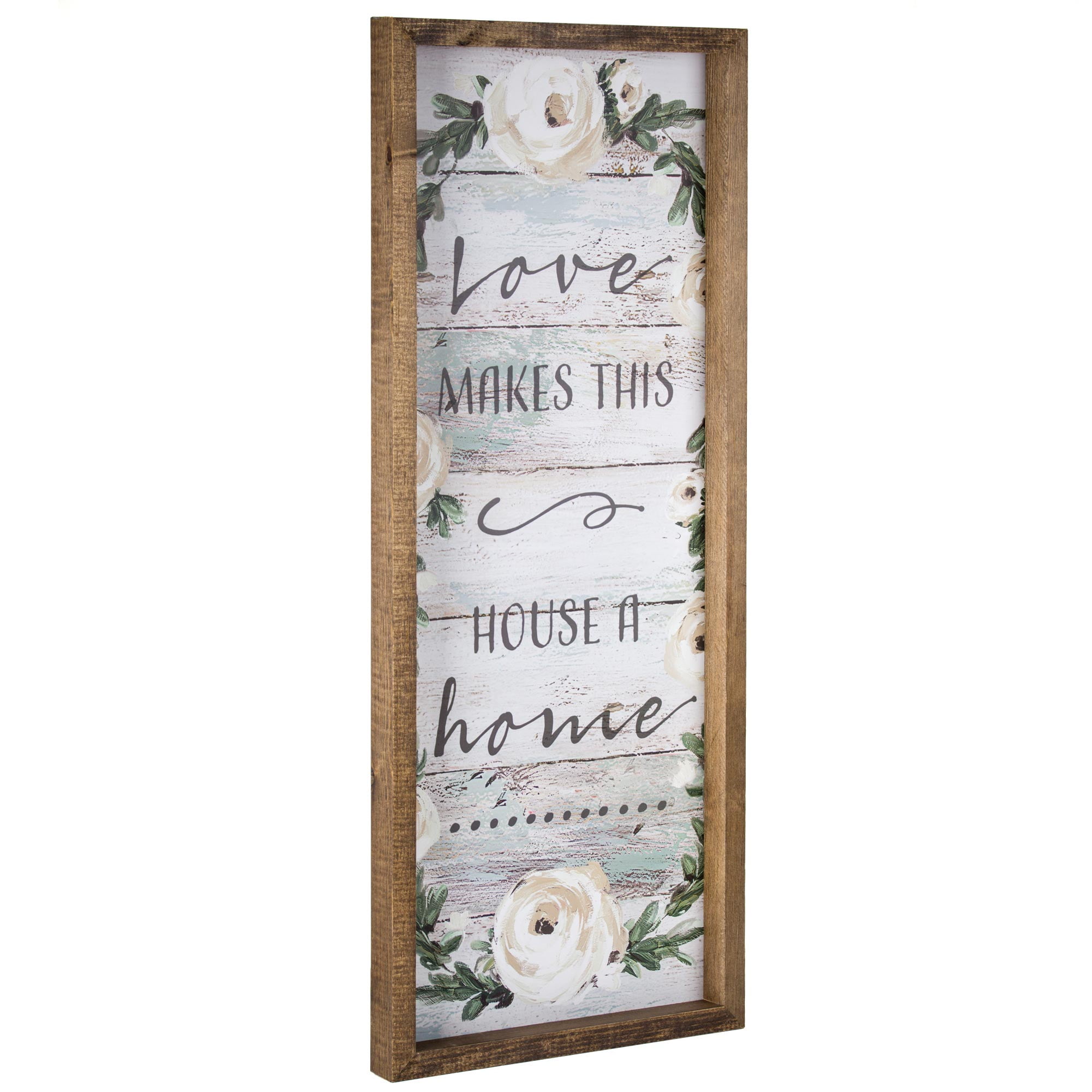 Crystal Art "Love Makes This House a Home” Inspirational Quotes Framed ...