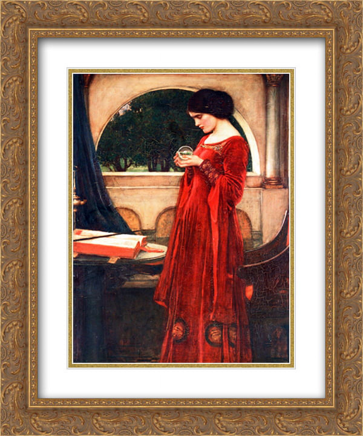 Crystal Ball 2x Matted 20x24 Gold Ornate Framed Art Print by John ...