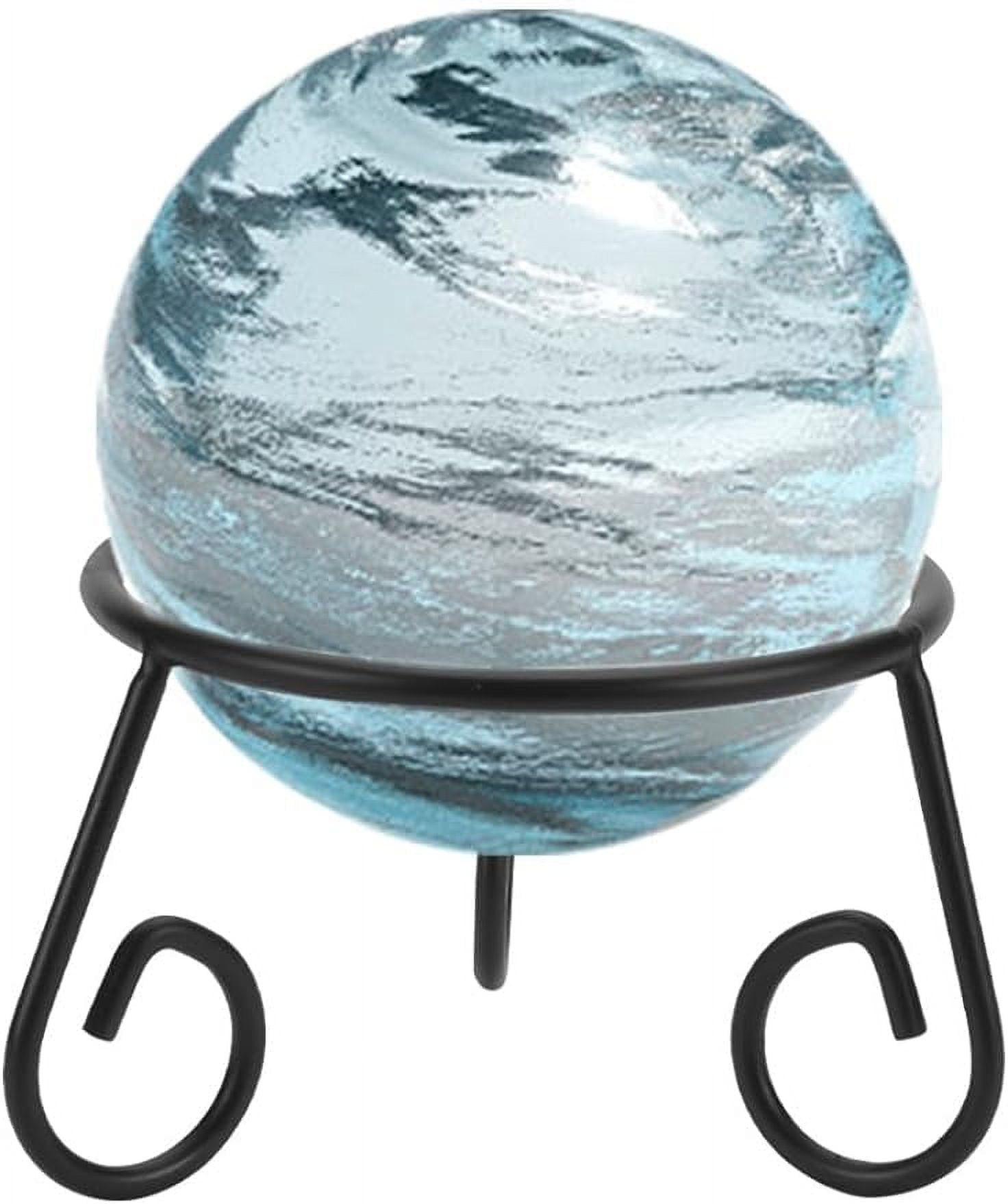 SUNNYCLUE Black Iron Crystal Ball Display Stand, Sphere Holder for Gems ...