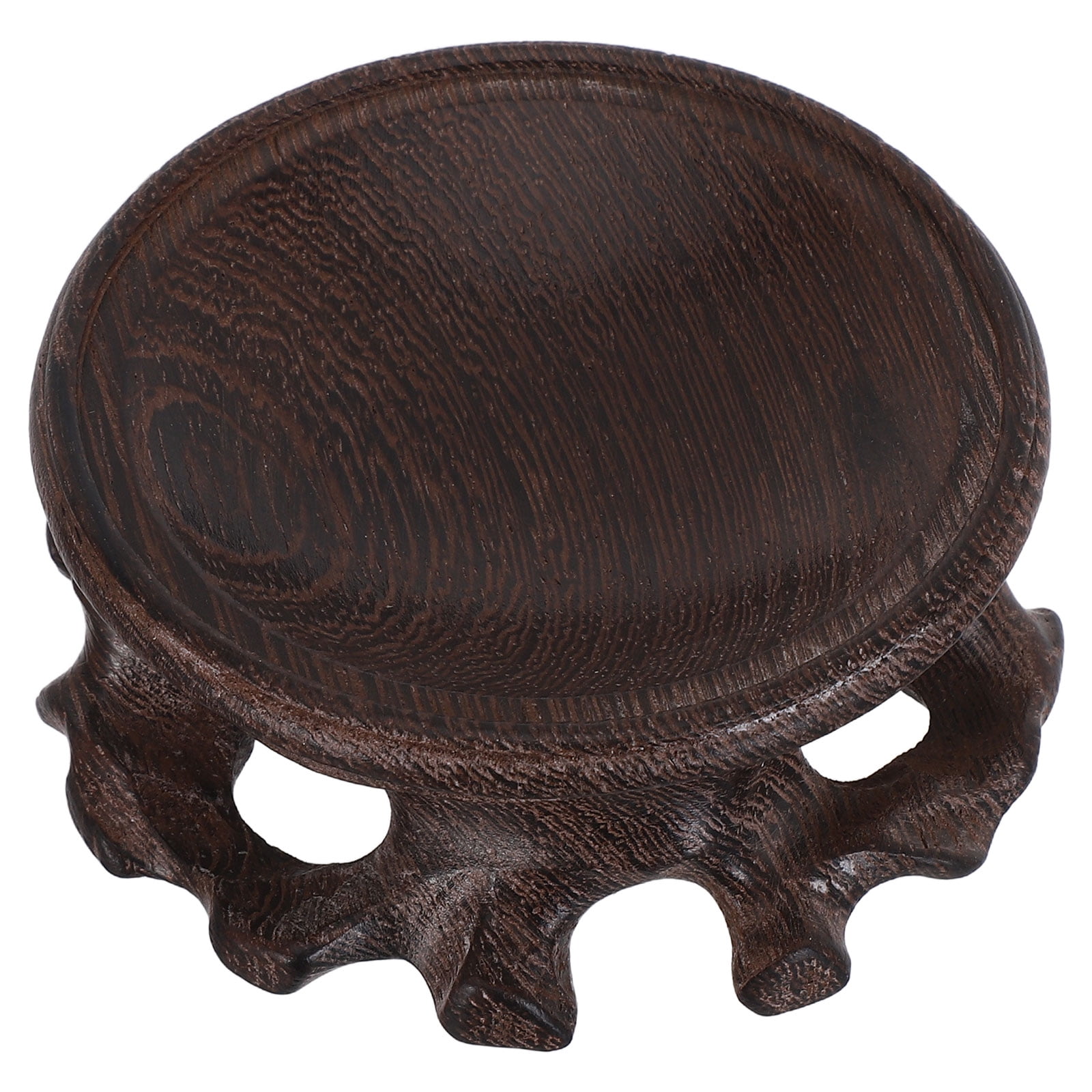 Crystal Ball Stand: Round Wood Display Base - Glass Ball Holder ...