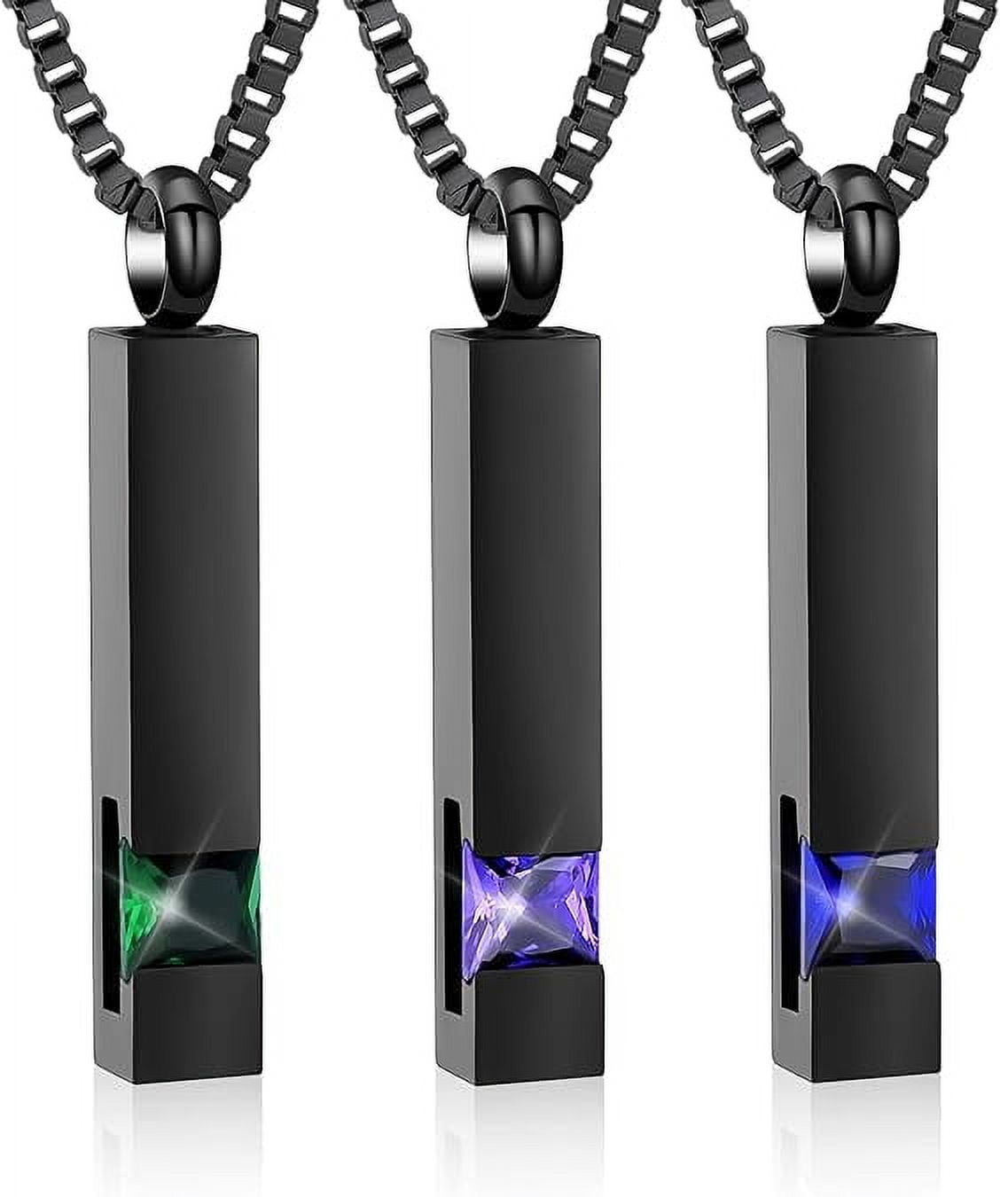 Crystal Bar Cremation Urn Necklaces for Ashes Cremation Urn Jewelry ...