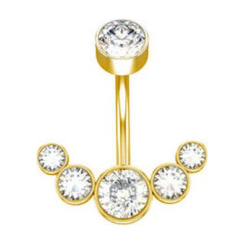 Crystal Belly Button Rings Navel Ring Zircon Dangle 'Body Belly Barbell ...
