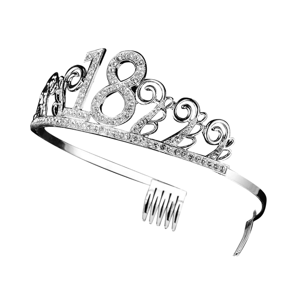 Crystal Birthday Crown Princess Birthday Tiara Hair Accessories Happy ...