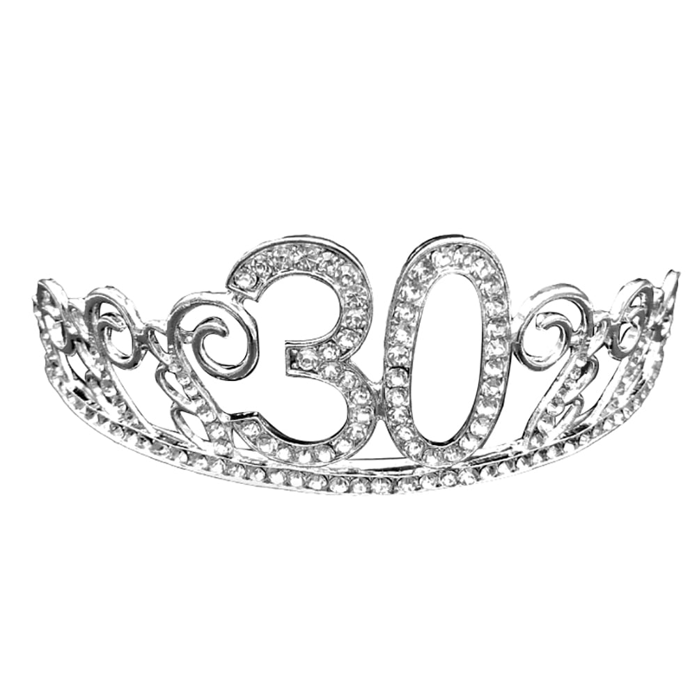 Crystal Birthday Crown Princess Birthday Tiara Hair Accessories Happy ...