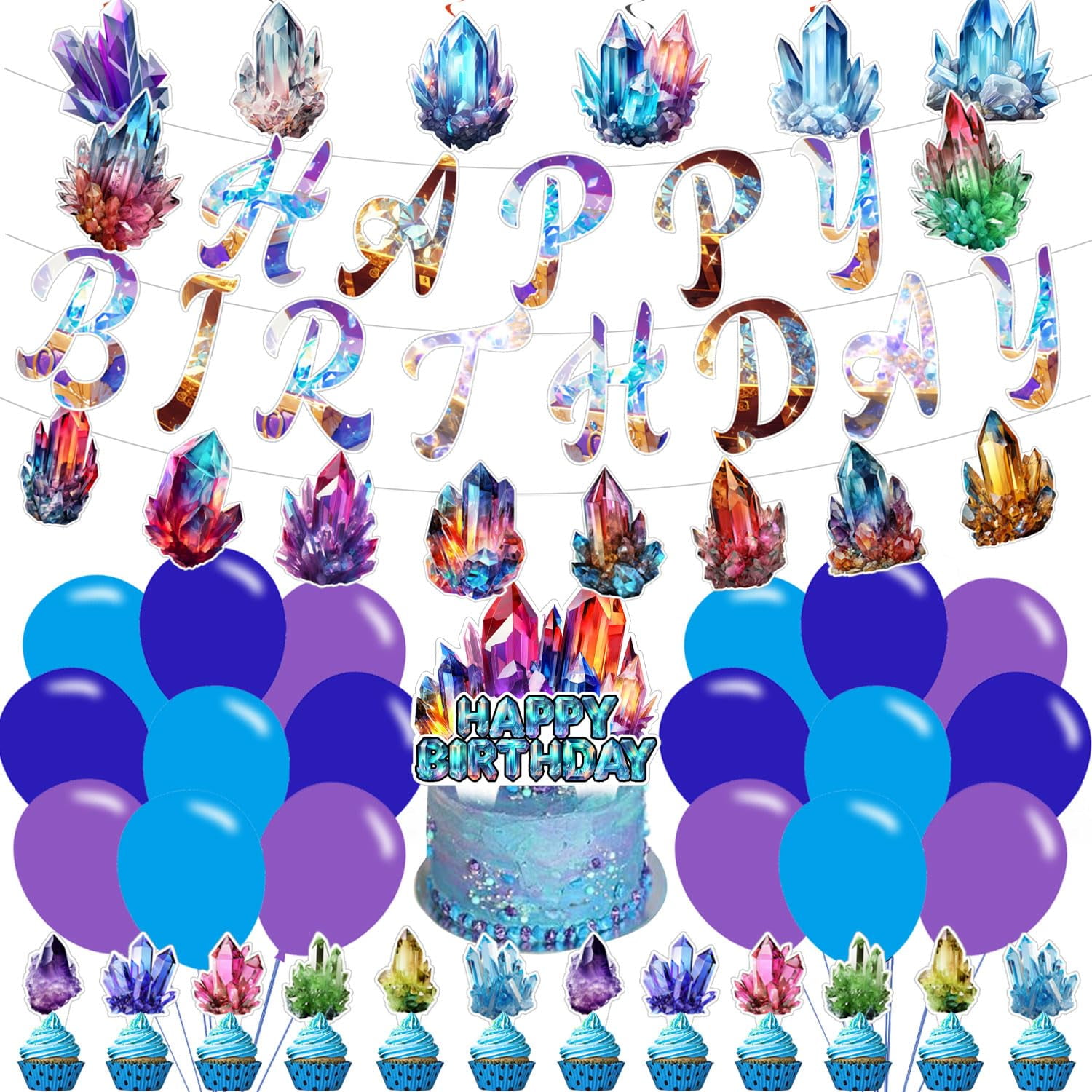 Crystal Birthday Party Decorations,Crystal Party Decorations Happy ...