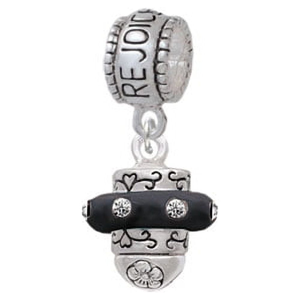 Crystal Black Spinner - Rejoice Charm Bead - Walmart.com