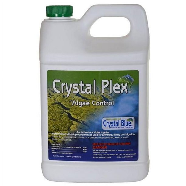 Crystal Blue 073737 1 gal Crystal Plex Algaecide Herbicide - Walmart ...