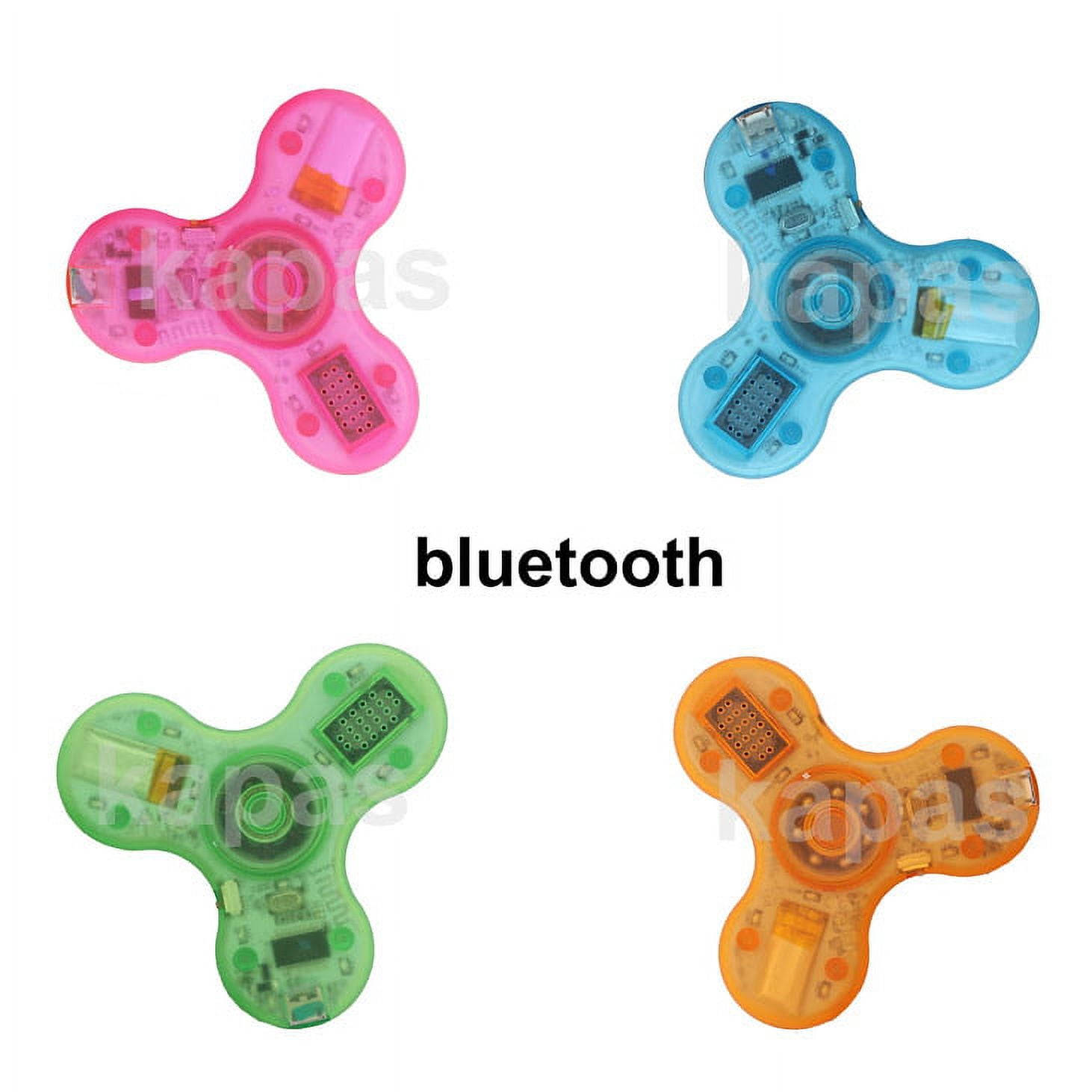 Crystal Bluetooth Hand Fidget Spinner with LED - 4 pack 4 color Hand ...