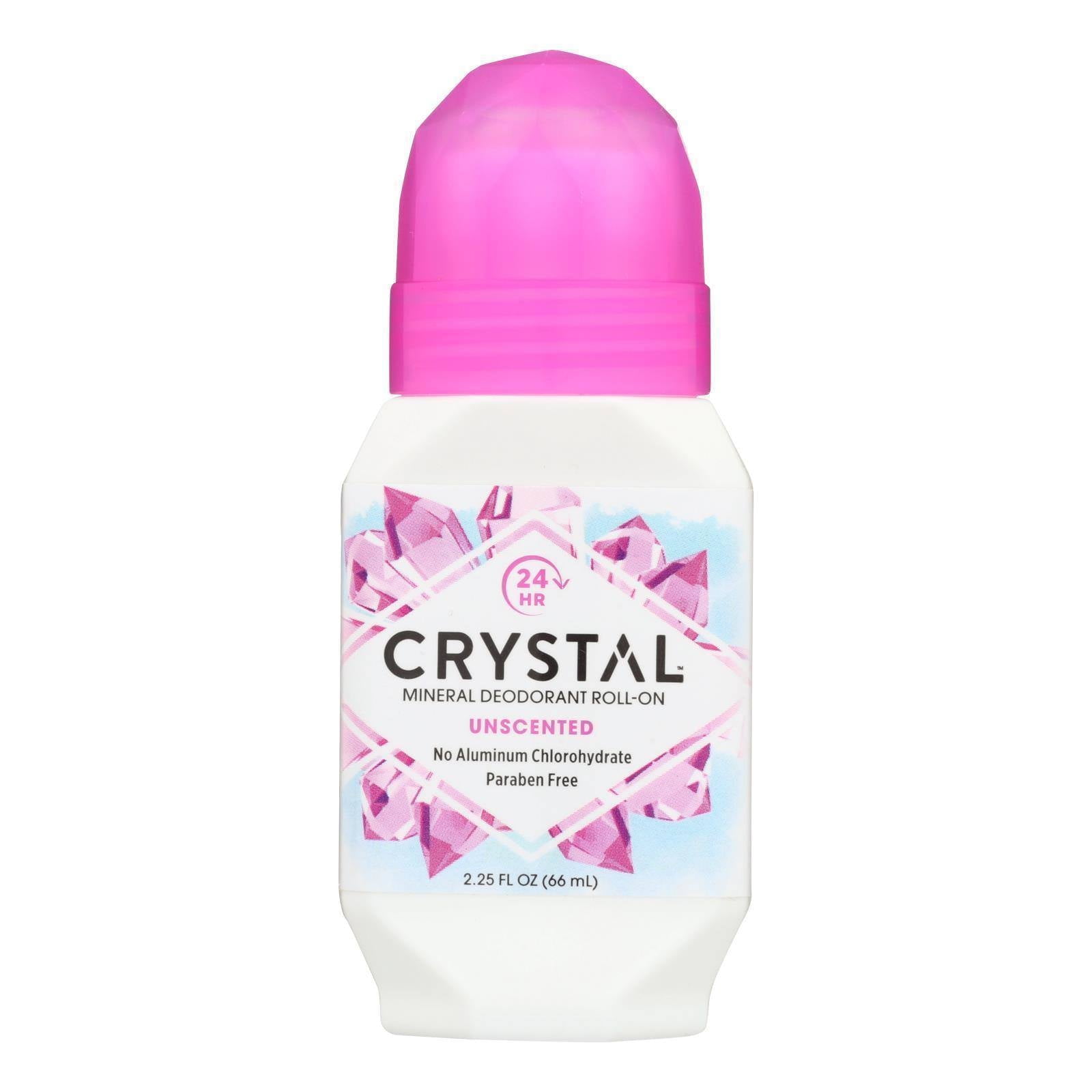 Crystal Essence Natural Clear Mineral Roll-On Deodorant, Paraben Free ...