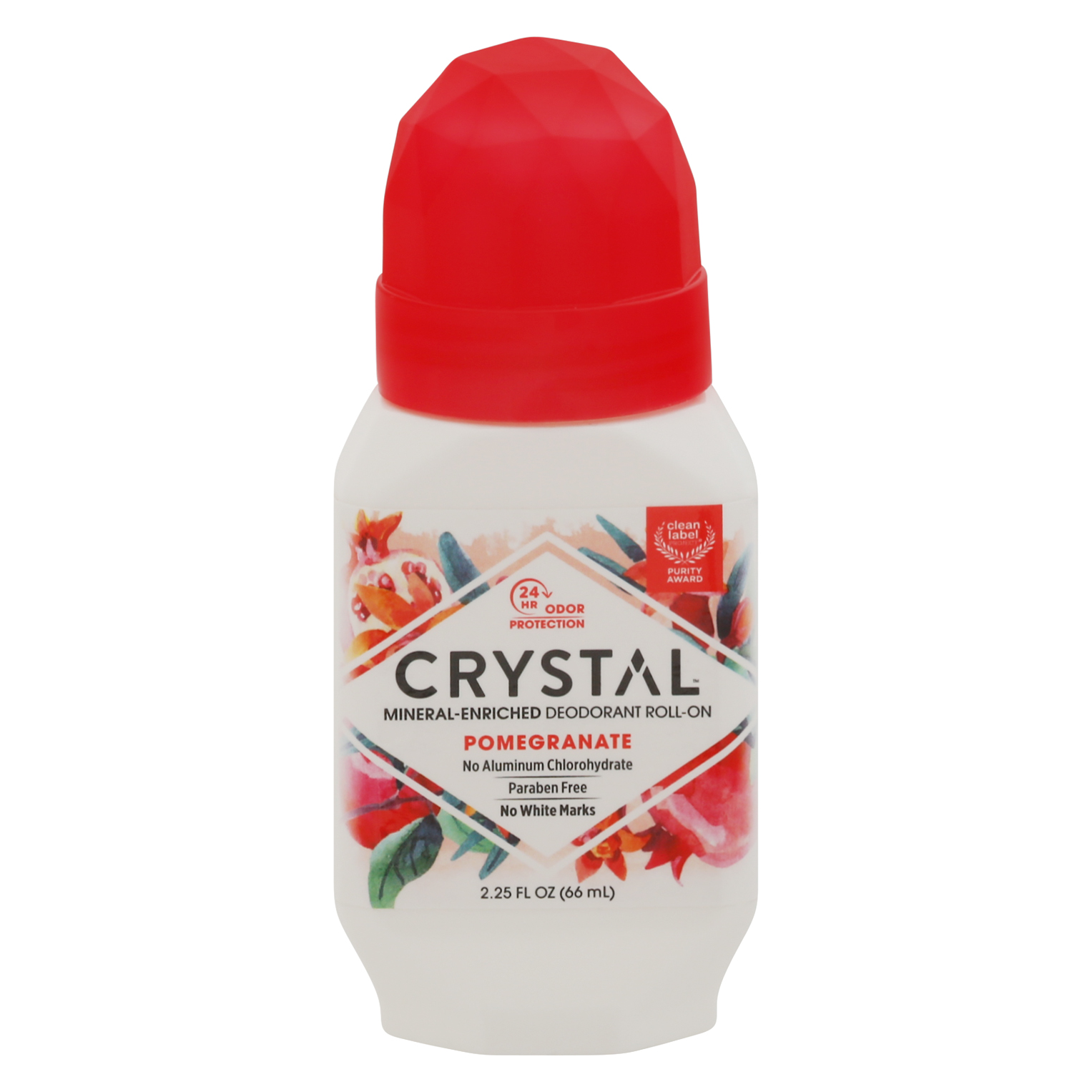 Crystal Body Deodorant Roll-On Deodorant Pomegranate 2.25 oz (Pack Of ...