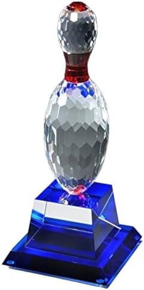 Crystal Bowling Pin Trophy with Free Engraving (Customize Now!)$$Gift ...