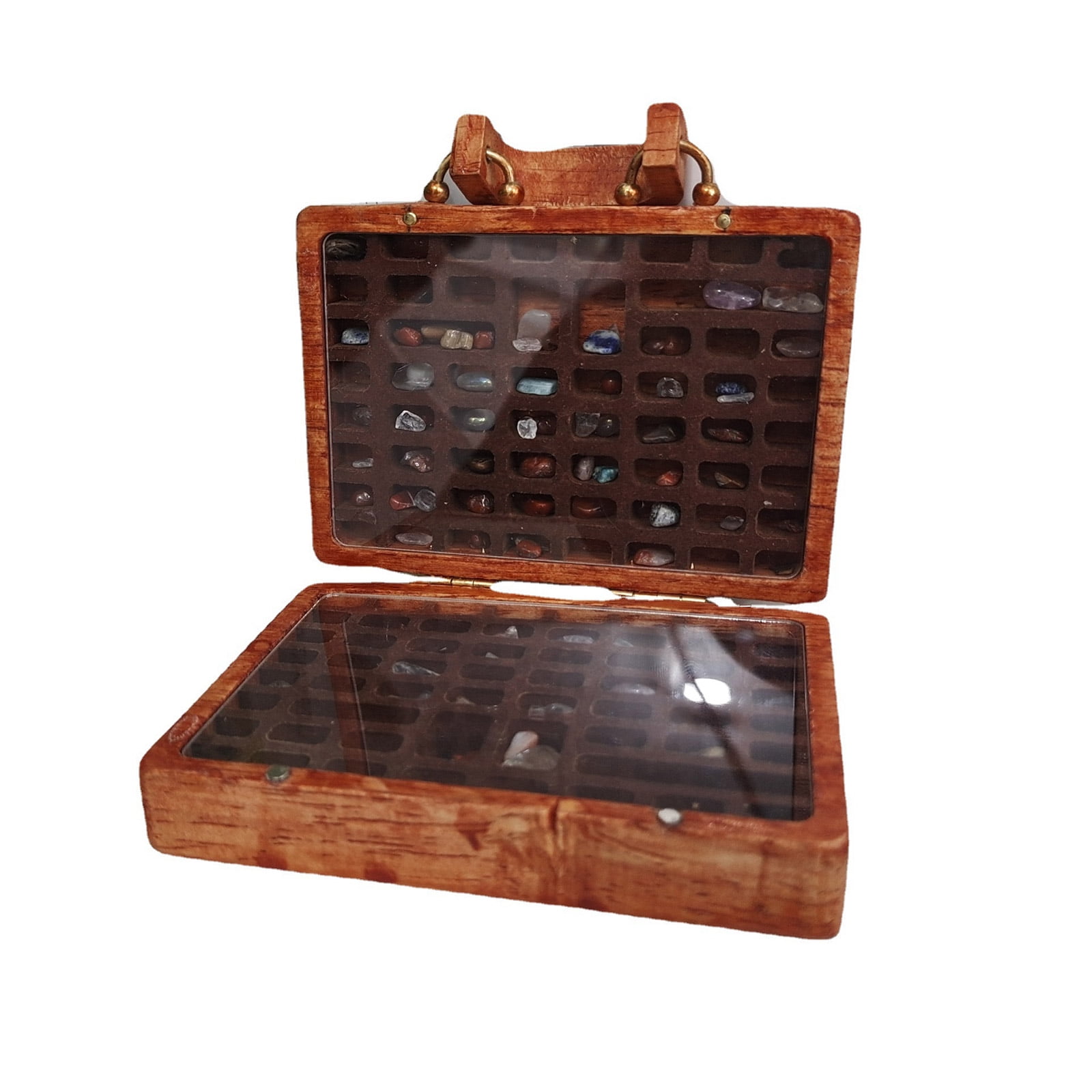 Crystal Box Stone Collection Suitcase Rock and Mineral Collection ...