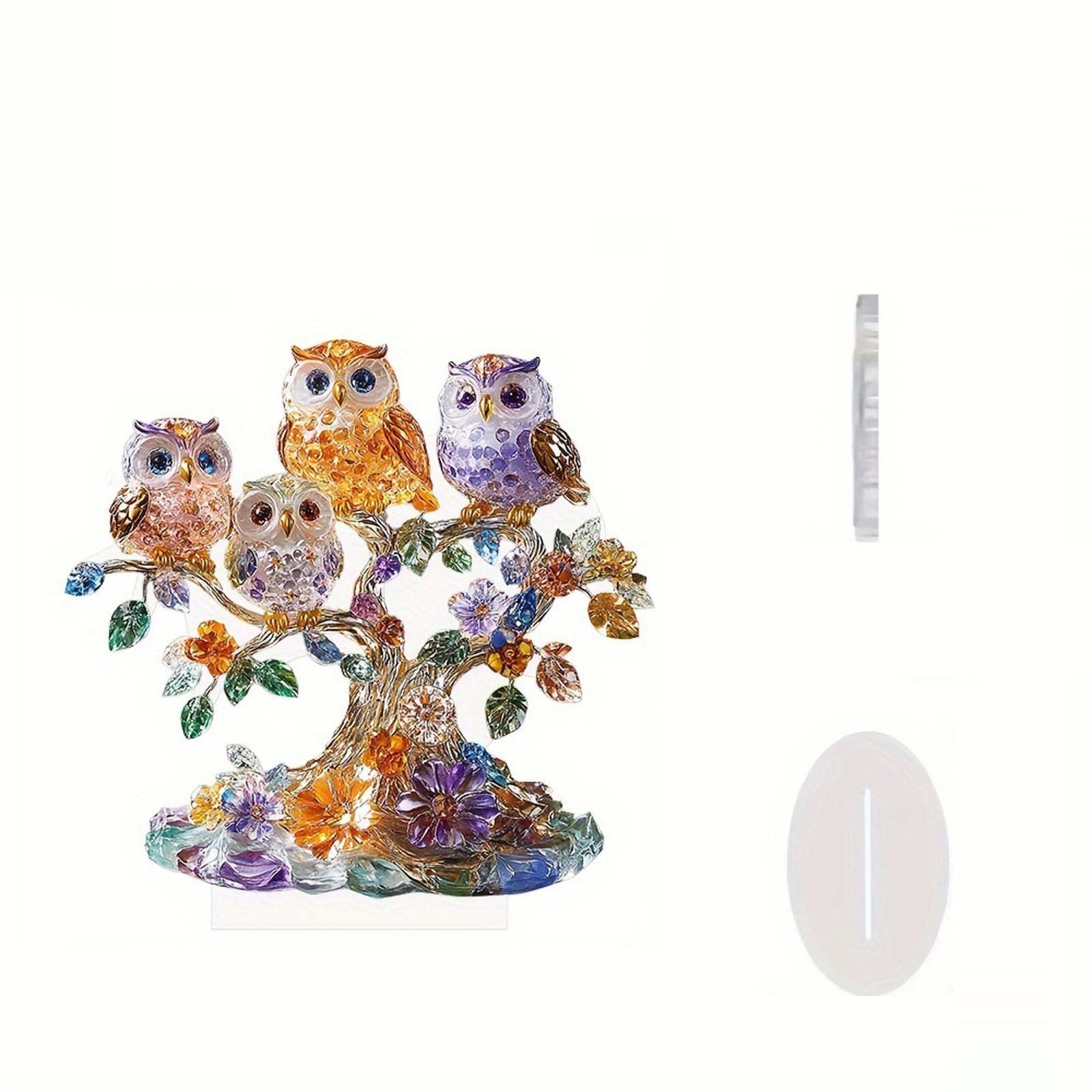 Crystal Broken Owl Home Decoration, Unique Crushed Crystal Craft ...