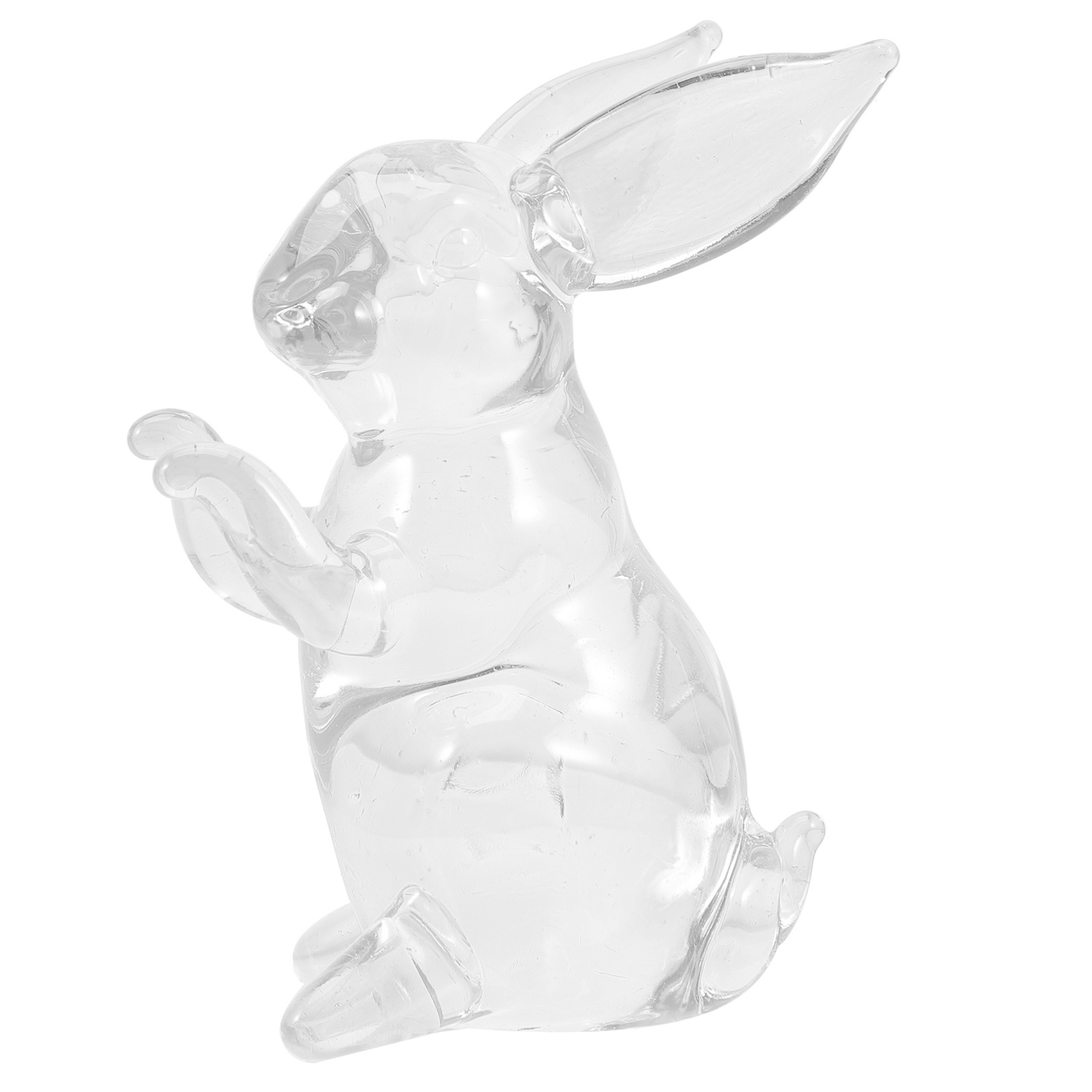 Crystal Bunny Decor Rabbit Ornament Crystal Artwork Hand Blown Bunny ...
