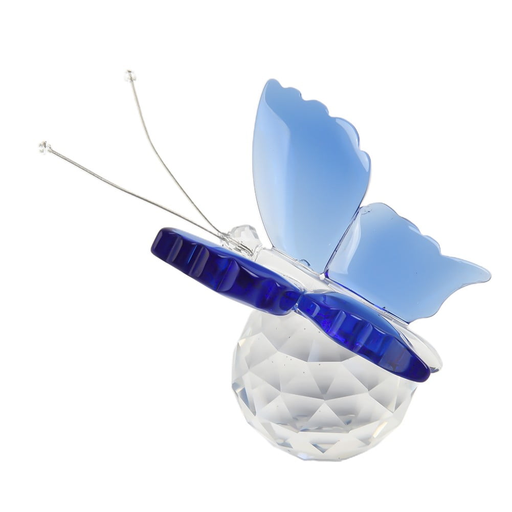Crystal Butterfly Ornaments Crafts Glass Paperweight Home Wedding ...