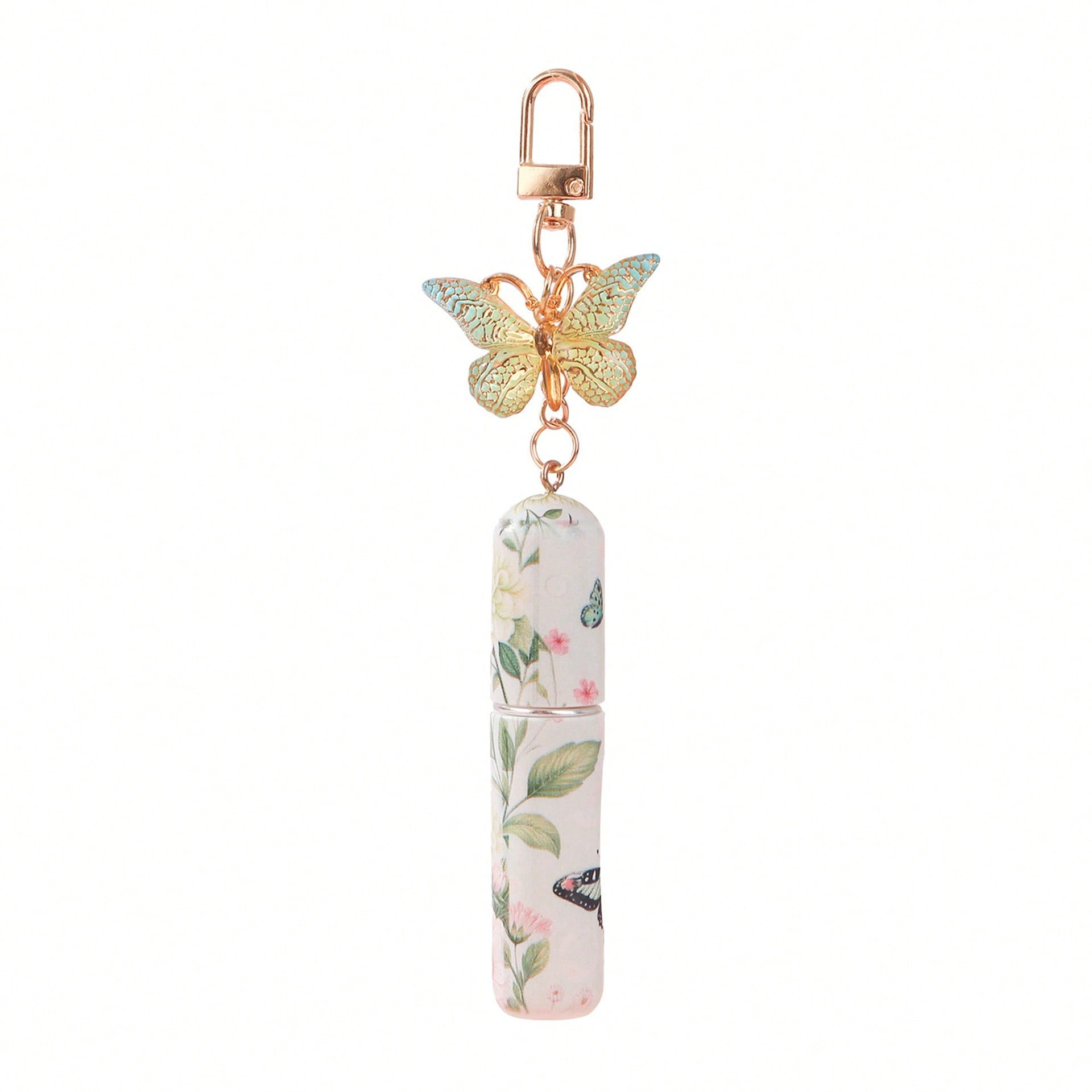 Crystal Butterfly Perfume Keychain Bottle - Refillable 5ml Portable ...