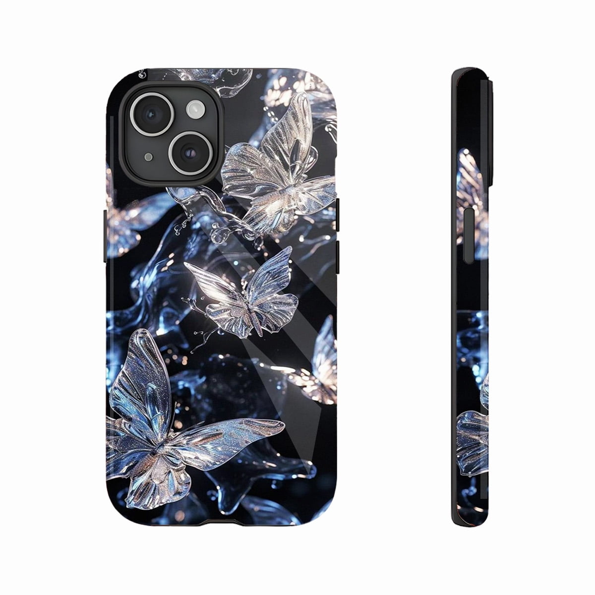 Crystal Butterfly Phone Case Compatible with iPhone 11/12/13/14/15/16 ...