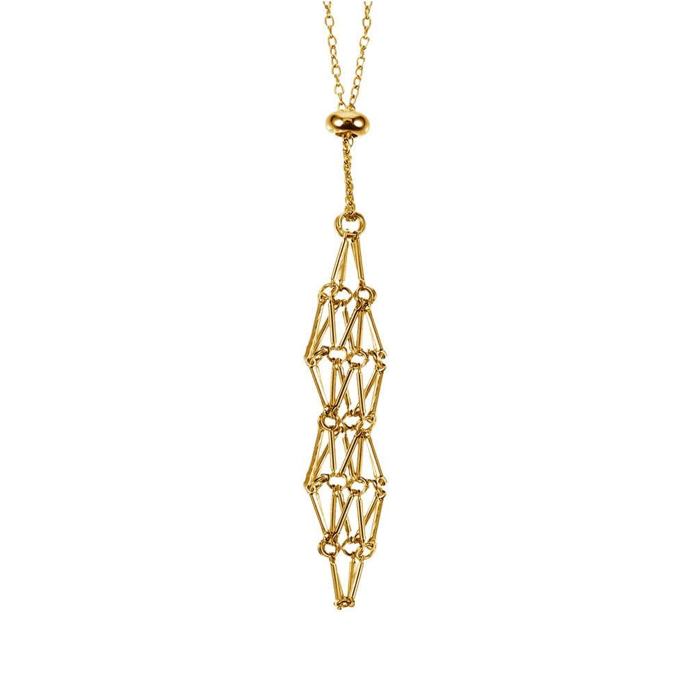 Crystal Cage Necklace Holder Net Metal Chain Stone Jewel Collecting ...
