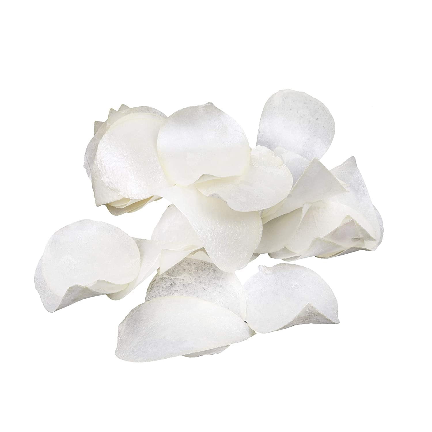 Crystal Candy Bridal-Shine-White Edible Petals, 1 Jar of 6 Grams ...