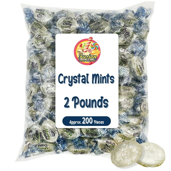 Crystal Candy Hard Mints - 2 Pounds (Approx. 200 Pieces) Arcor Blue ...
