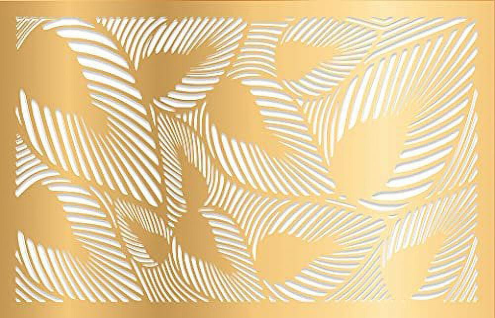 Crystal Candy Stylish Wafer Paper Wrap Overlay 1, Two Sheets Gold ...