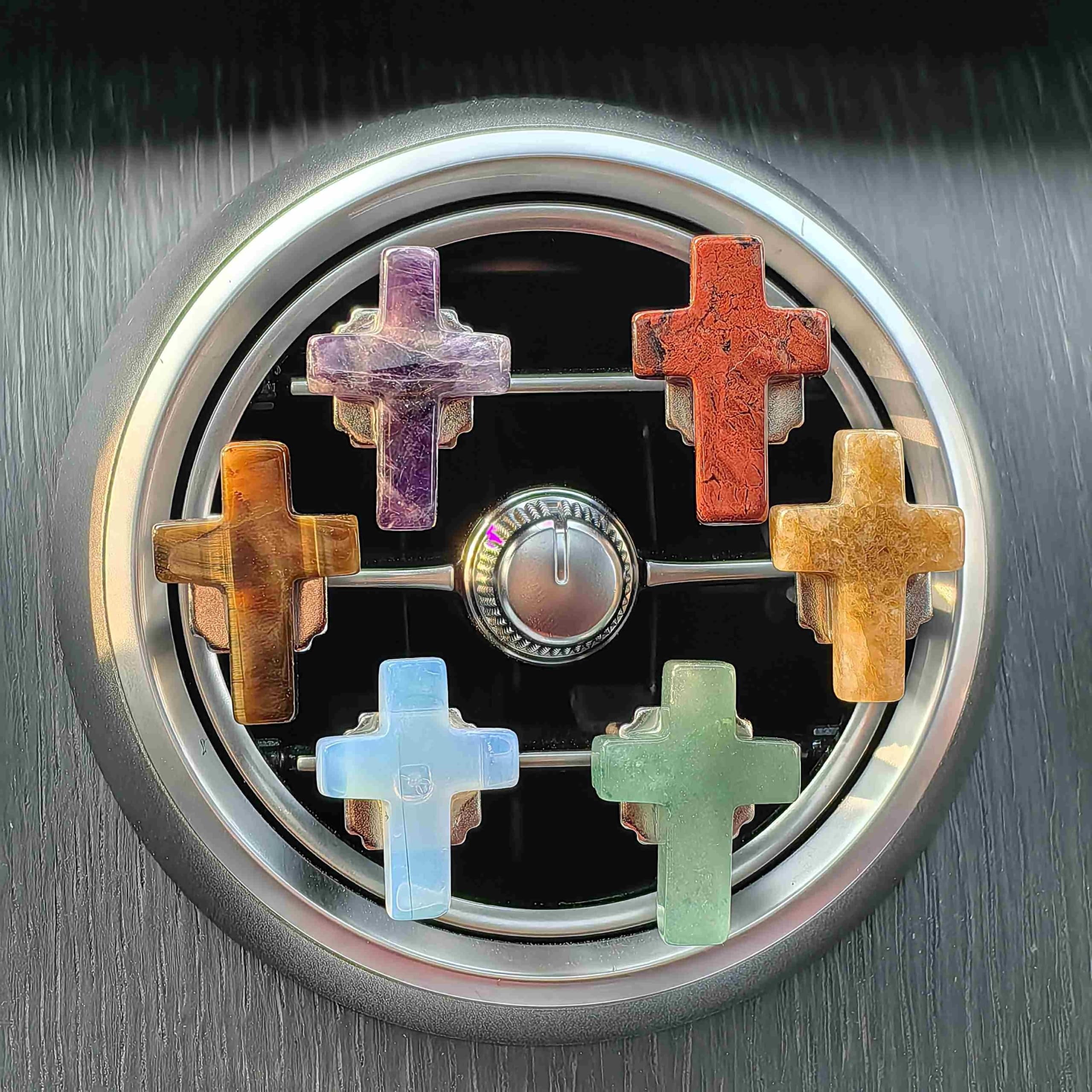 Crystal Car Vent Clips Crystal Crucifix Car Outlet Decoration,auto car ...