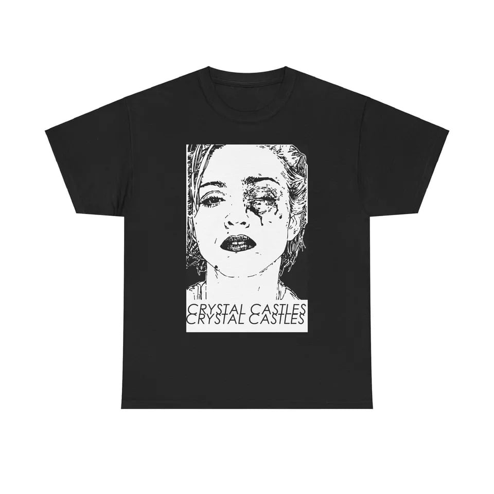 Crystal Castles Black Eye T-Shirts Tees Album Tour Merch - All Colors ...