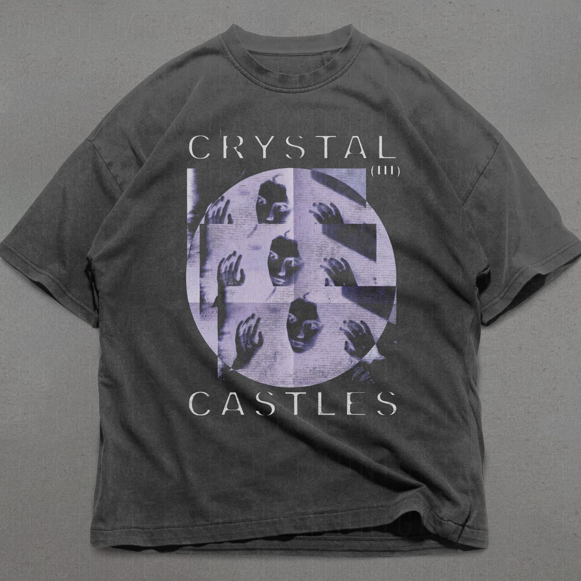 Crystal Castles Tshirt s shirt Y2k graphic tees 2000s music tee retro ...